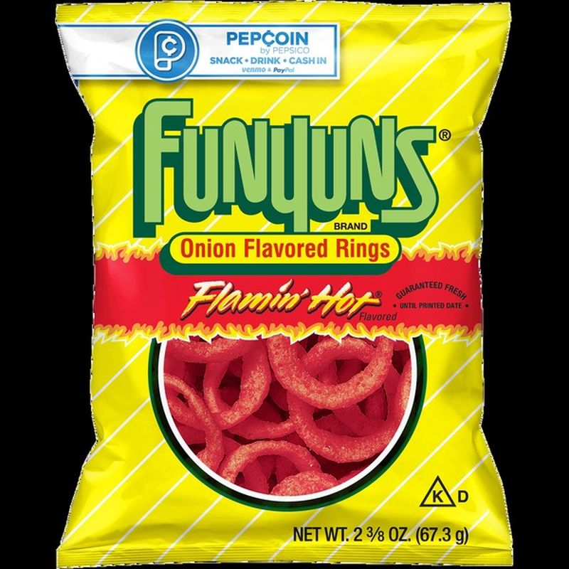 Funyuns Flamin Hot Onion Flavored Rings (2.375 oz) - Instacart