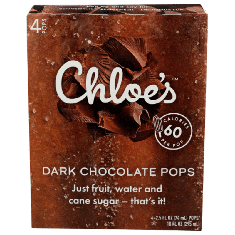 Chloe's Dark Chocolate Pops (2.5 fl oz) - Instacart