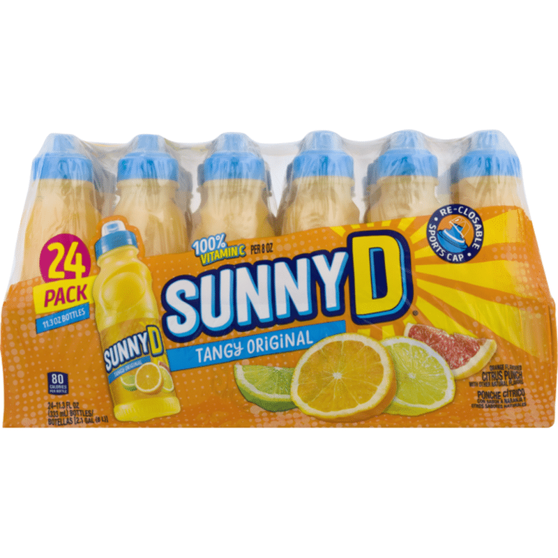 Sunny D Citrus Punch Tangy Original (11.3 fl oz) - Instacart