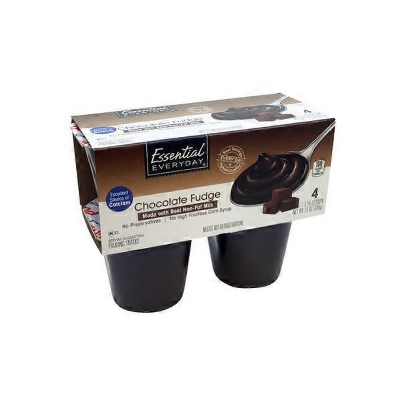 Essential Everyday Chocolate Fudge Pudding Snacks (3.25 oz) - Instacart