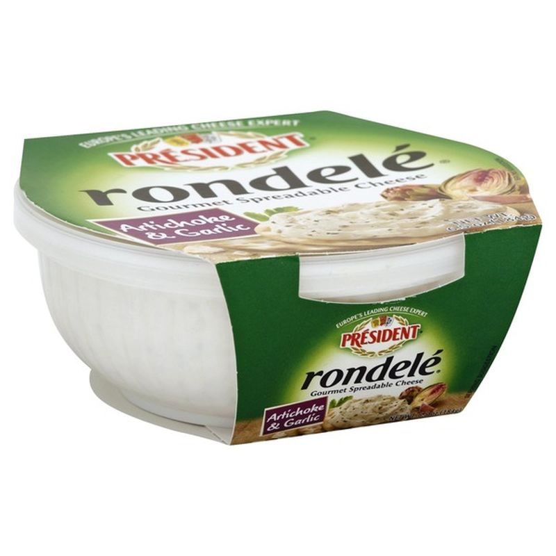 Président President Rondele Spreadable Cheese Artichoke & Garlic (6.5 ...