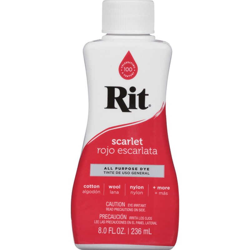 Rit All Purpose Dye, Scarlet (8 oz) - Instacart