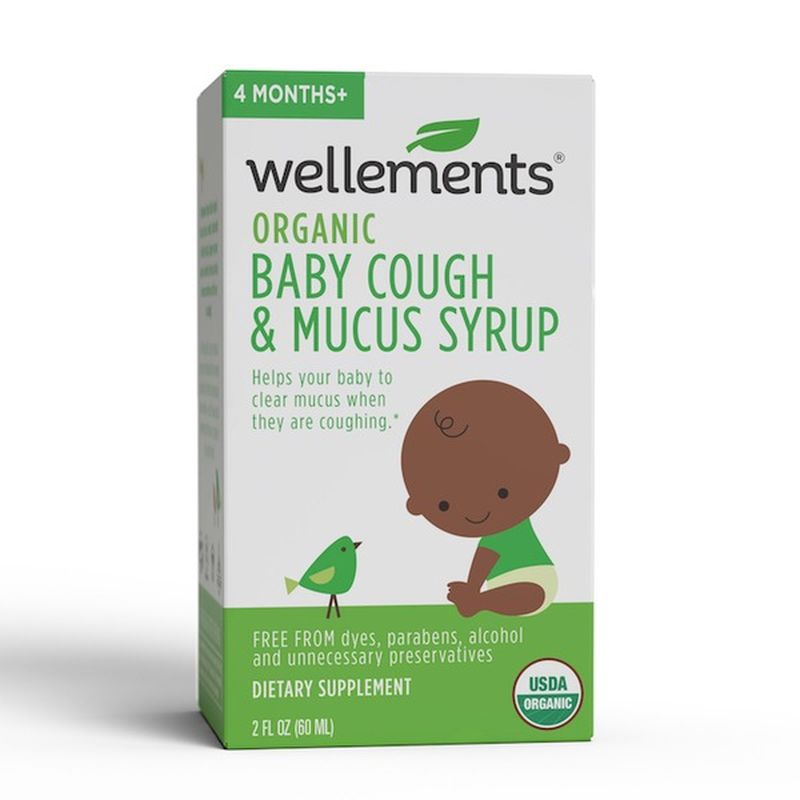 Wellements Baby Cough & Mucus Syrup, Organic, 4 Months+ (2 oz) - Instacart