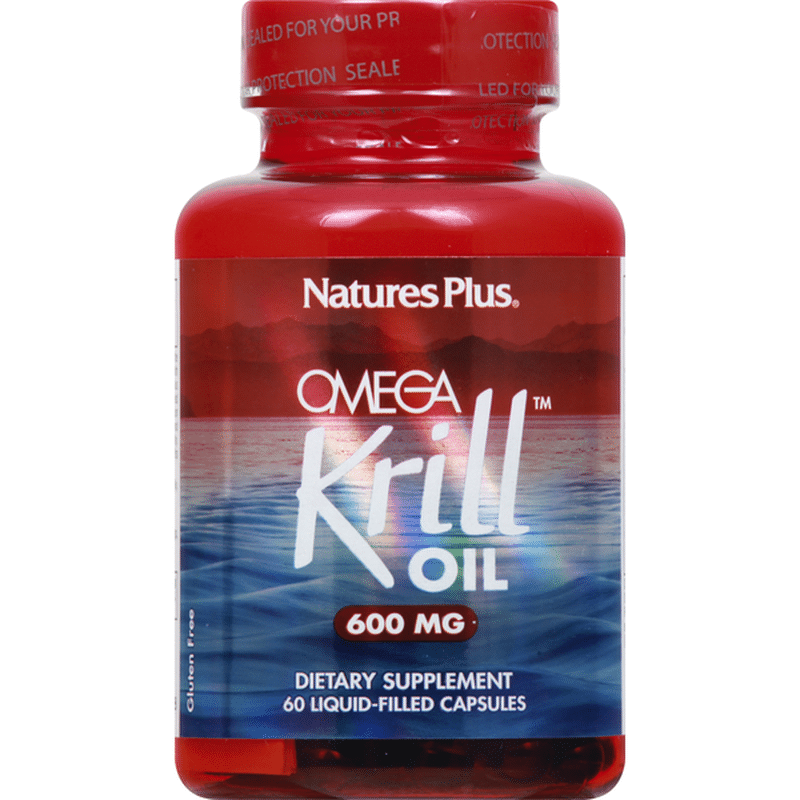 Nature's Plus Omega Krill Oil, 600 mg, Liquid-Filled Capsules (60 each ...