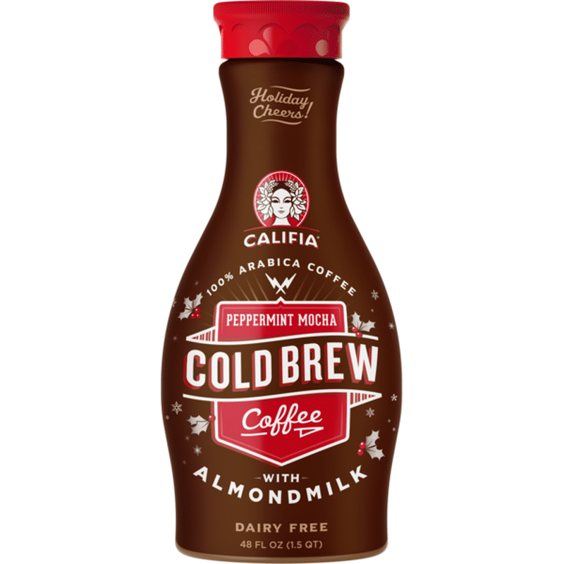 Califia Farms Seasonal Cold Brew Coffee - Peppermint Mocha (48 fl oz ...