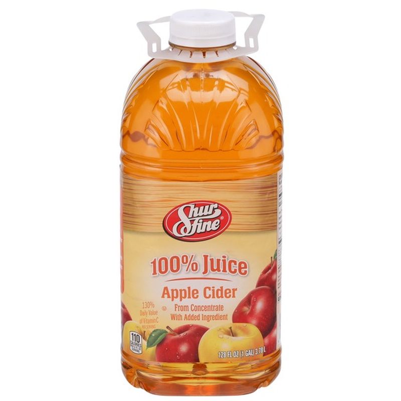 Shurfine 100% Apple Cider Juice From Concentrate With Added Ingredient ...
