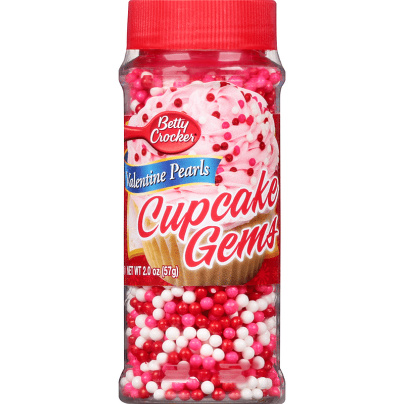 Betty Crocker Cupcake Gems, Valentine Pearls (2 oz) - Instacart