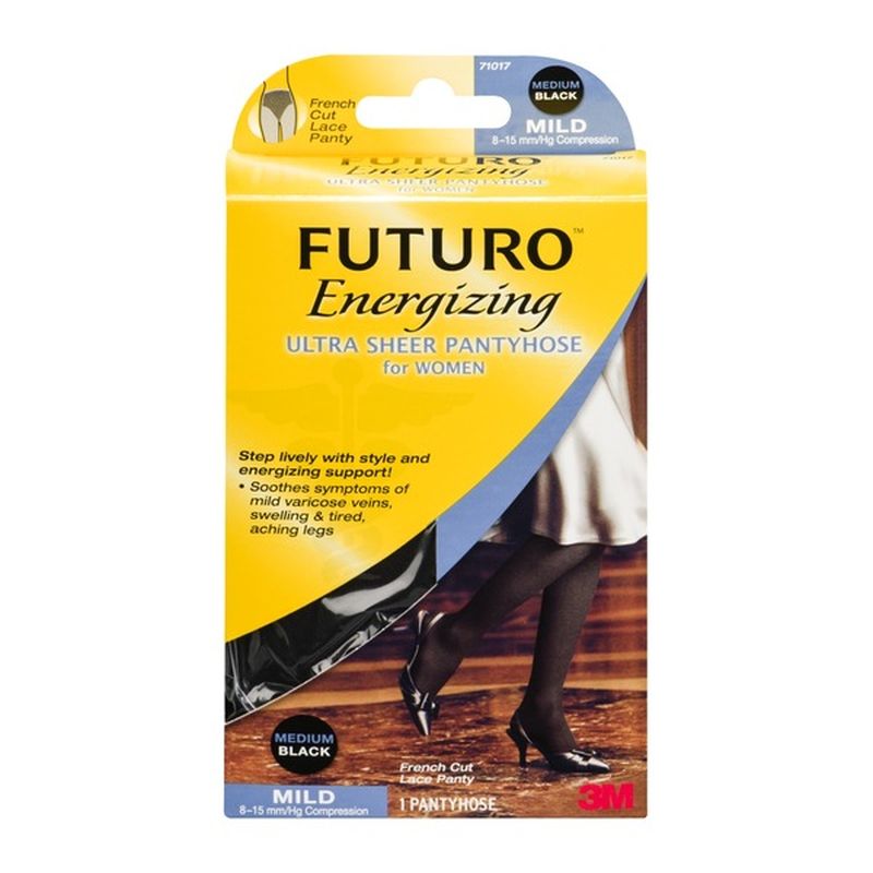 Futuro Pantyhose, for Women, Ultra Sheer, Mild Compression, French Cut ...