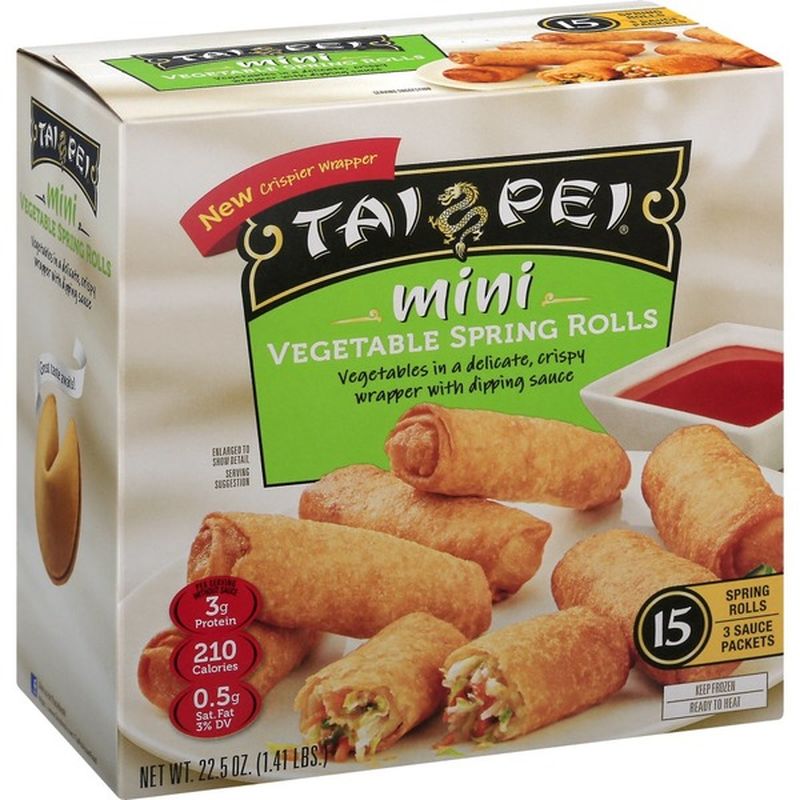 Tai Pei Spring Rolls Vegetables Mini, Box (22.5 oz) - Instacart