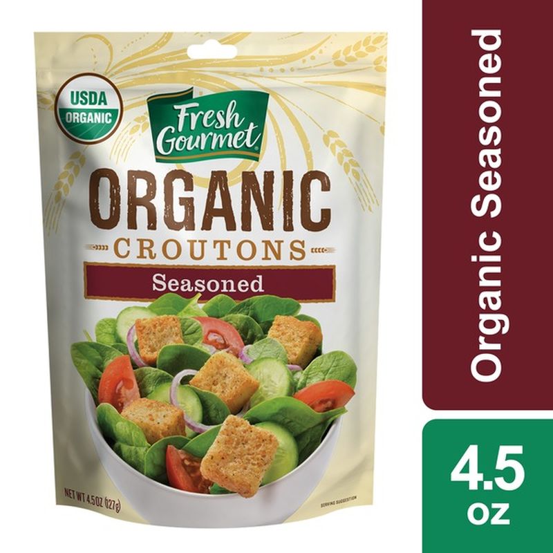 Fresh Gourmet Croutons, Organic, Seasoned (4.5 oz) - Instacart