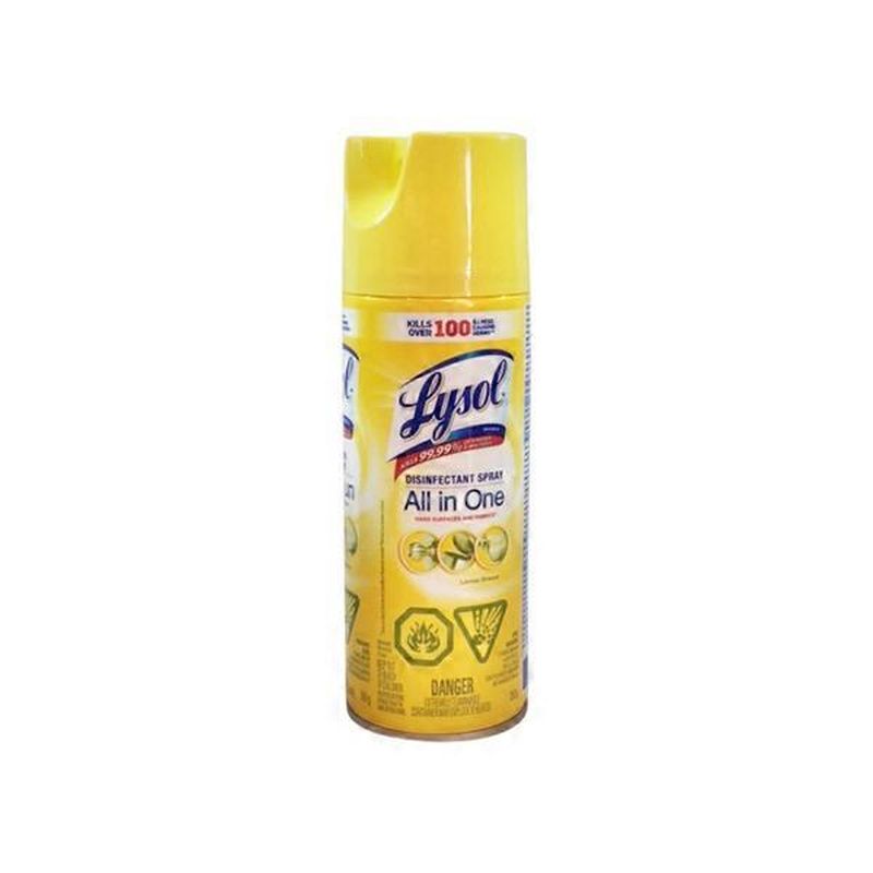 Lysol Disinfectant Spray, Lemon Breeze Scent (12.5 oz) - Instacart