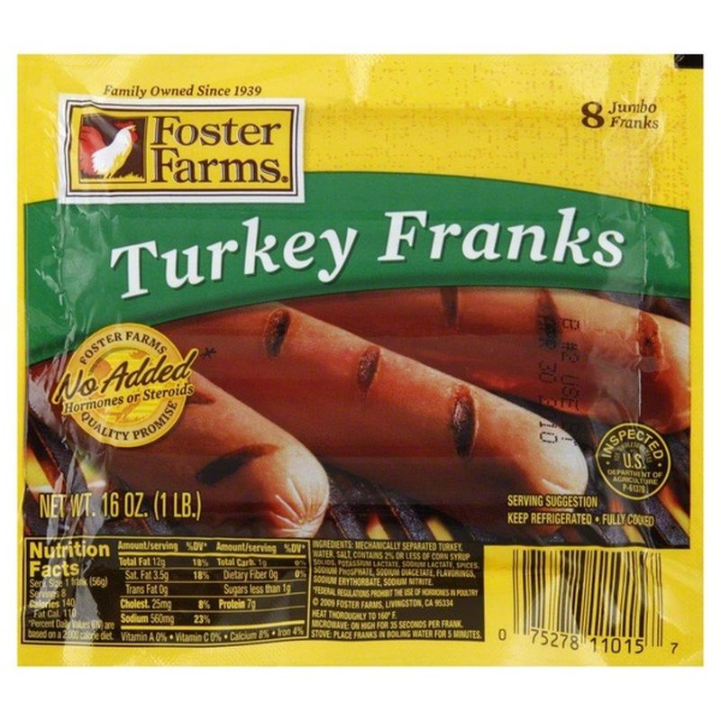 Foster Farms Turkey Franks (16 oz) - Instacart