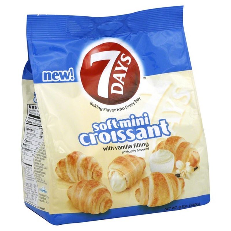 7 Days Soft Croissants, Mini, with Vanilla Filling (8.5 oz) Delivery or ...