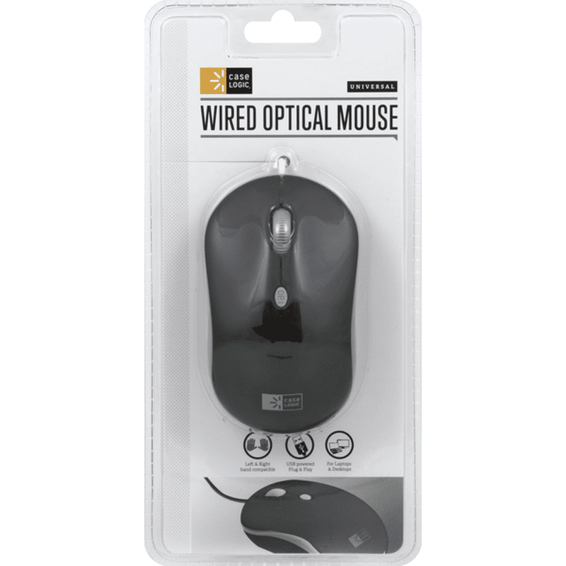 Case Logic Mouse, Universal, Optical, Wired (1 each) - Instacart