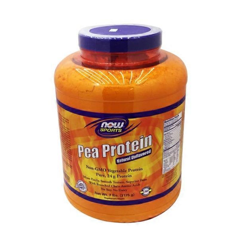 Now Sports Pea Protein 24 G Protein Powder, Pure Unflavored (7 lb ...