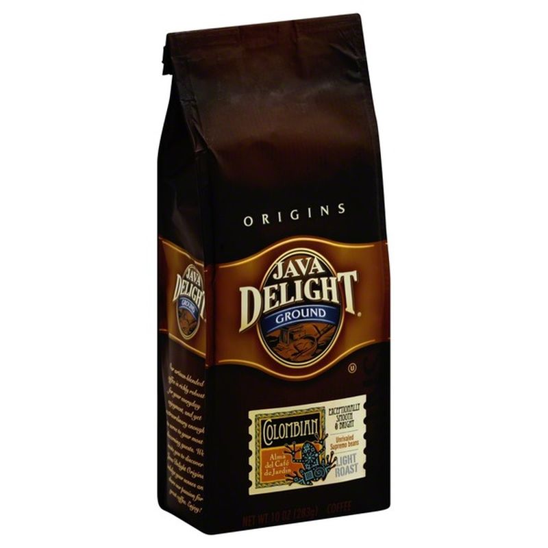 Java Delight Coffee, Ground, Light Roast, Colombian (10 oz) - Instacart