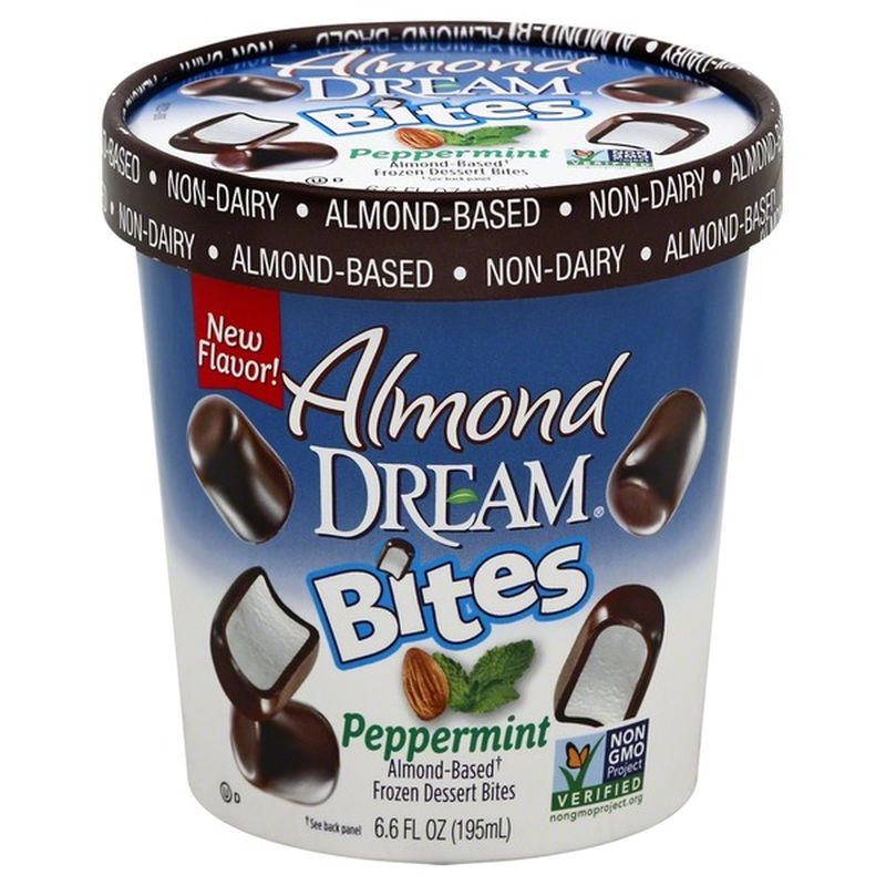 Almond Dream Frozen Dessert Bites, Almond-Based, Peppermint (6.6 oz ...