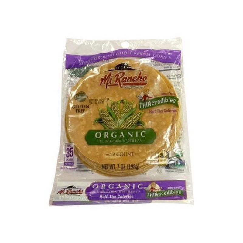 Mi Rancho Tortillas, Organic, Corn, Thin (12 each) - Instacart