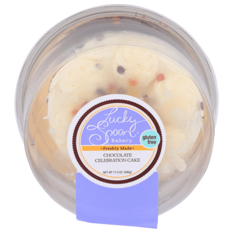 Lucky Spoon Bakery Cake, Celebration, Chocolate, Carton (17.5 oz ...