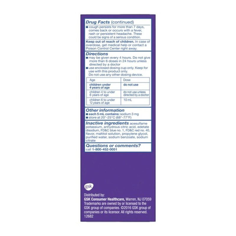 Triaminic Children's Night Time Cold & Cough Syrup, Children's Night ...