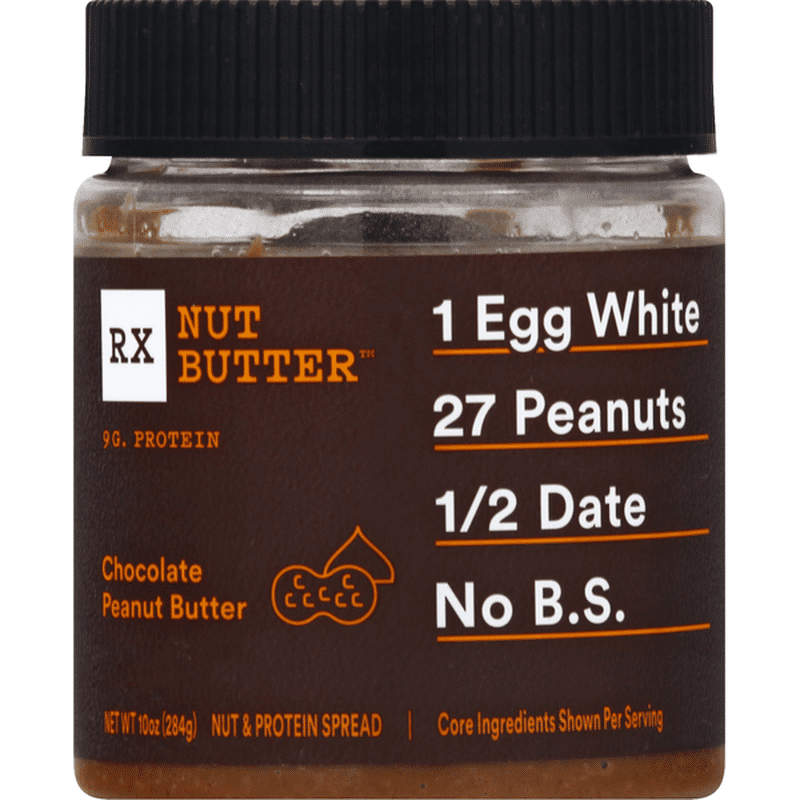 RXBAR RX Nut Butter Peanut Butter, Delicious Flavor, Chocolate (10 oz ...