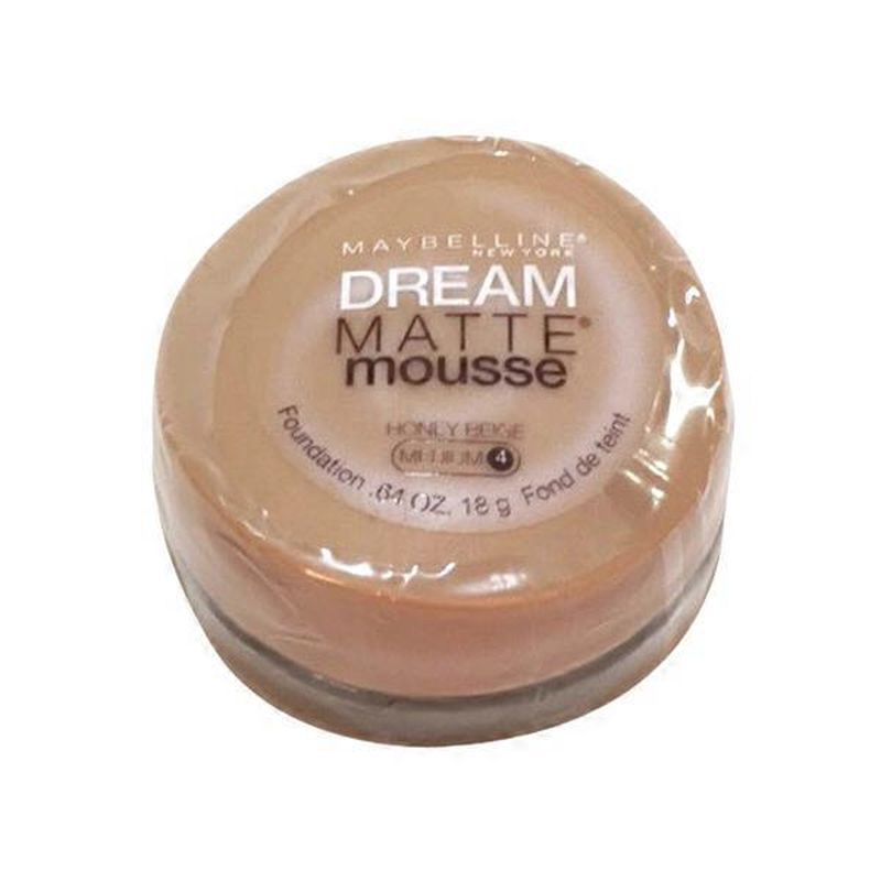 Maybelline Dream Matte Mousse Foundation Medium 4 Honey Beige (0.64 oz ...