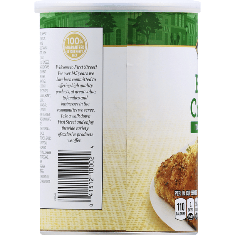 First Street Bread Crumbs, Italian Style (15 oz) Delivery or Pickup ...