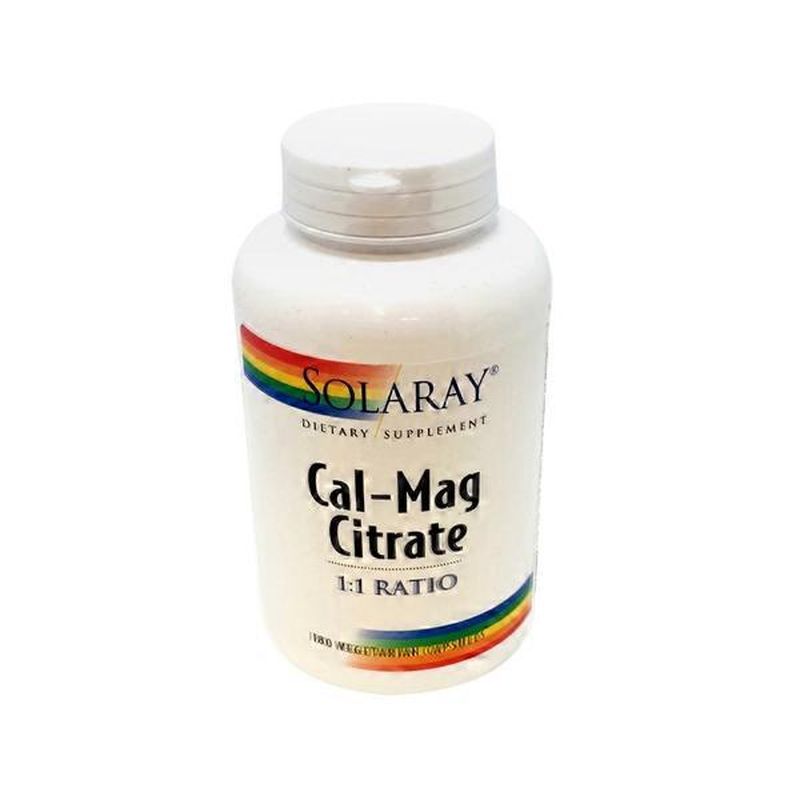 Solaray Cal-Mag Citrate Dietary Supplement (180 ct) - Instacart