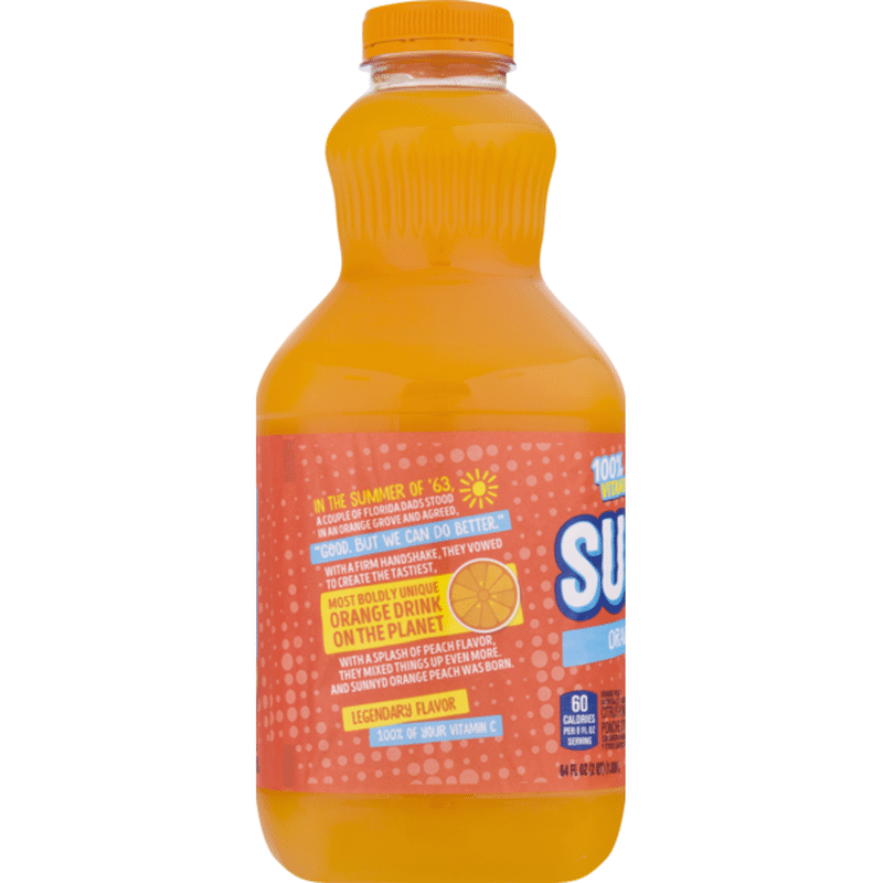 Sunny D Citrus Punch Orange Peach (64 fl oz) - Instacart