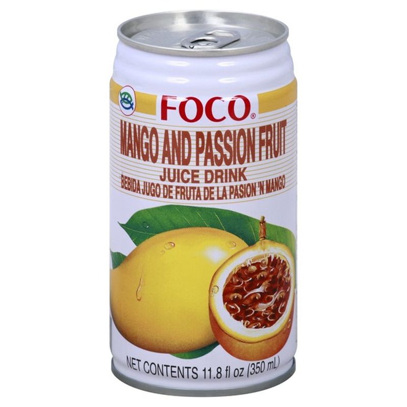 Foco Juice Drink, Mango and Passion Fruit (11.8 oz) - Instacart