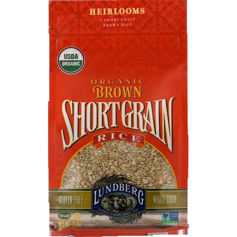 Lundberg Family Farms Brown Rice, Organic, Short Grain (32 oz) - Instacart