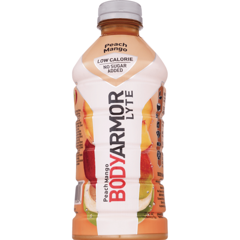 BodyArmor Sports Drink, No Sugar Added, Lyte, Peach Mango (28 oz ...