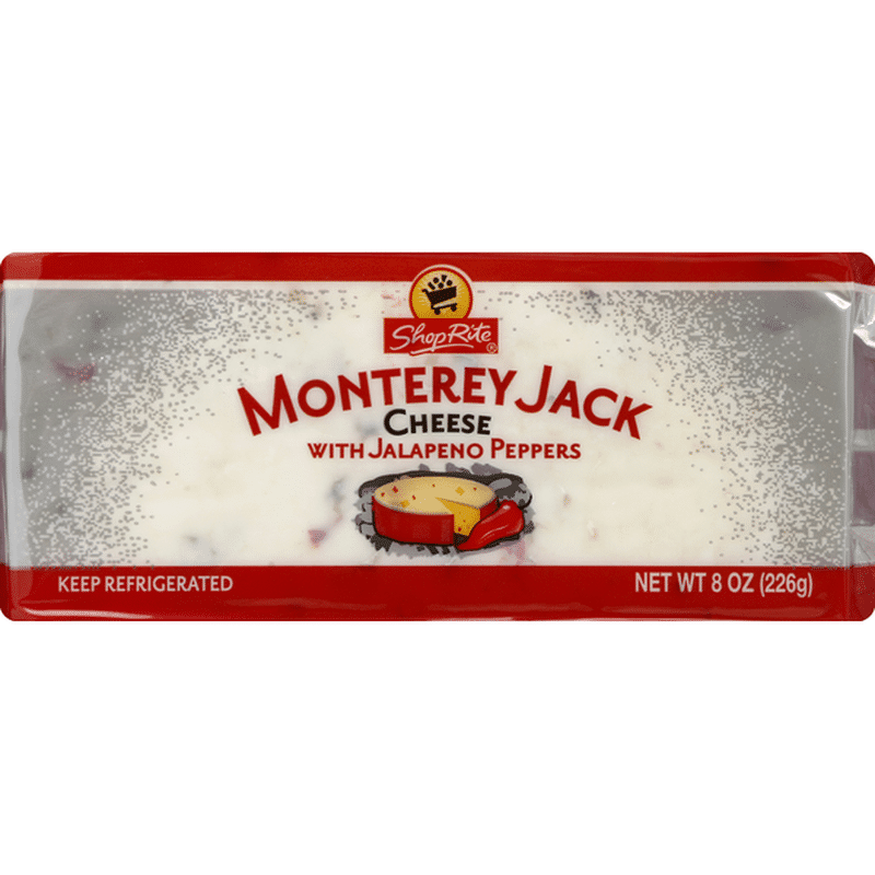 ShopRite Cheese, Monterey Jack, with Jalapeno Peppers (8 oz) - Instacart