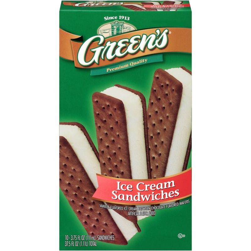 Green'S Vanilla Ice Cream Sandwich