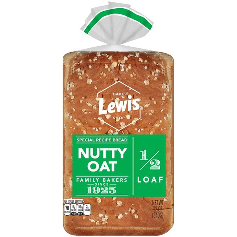 Lewis Bread, Nutty Oat, 1/2 Loaf (12 oz) - Instacart