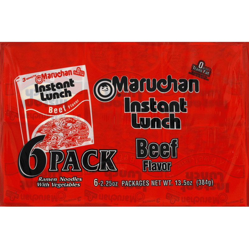 Maruchan Instant Lunch Beef Flavor Ramen noodles (2.25 oz) - Instacart