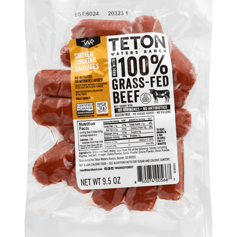 Teton Waters Ranch Cocktail Sausages, Smoked (9.5 oz) - Instacart