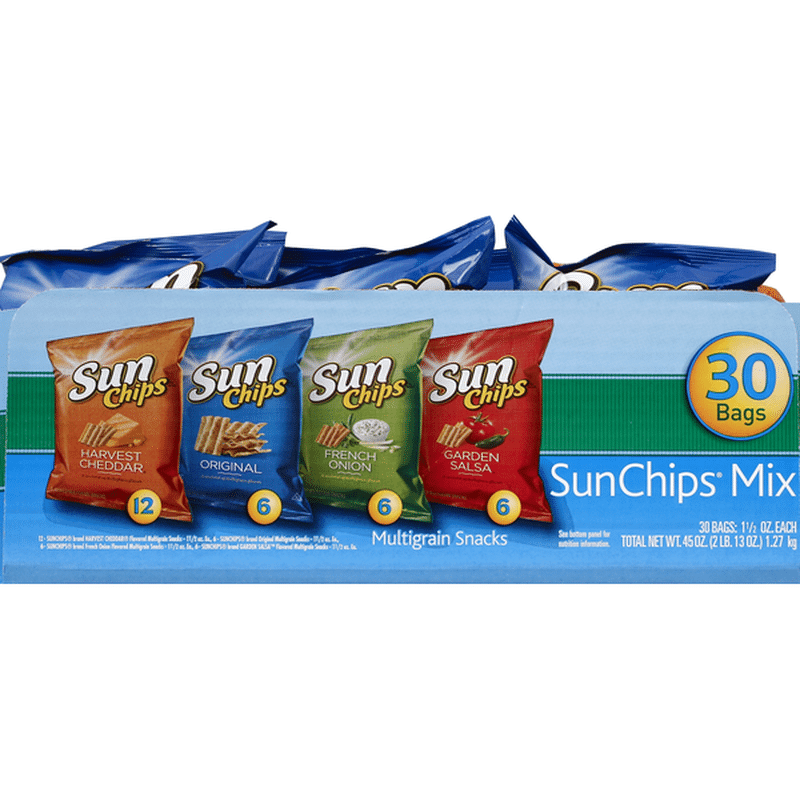 Sun Chips Multigrain Snacks, Mix (30 ct) - Instacart