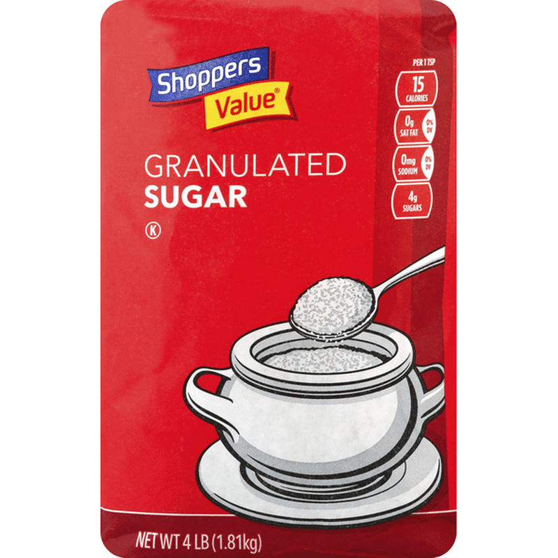 Shoppers Value Sugar, Granulated (4 lb) - Instacart
