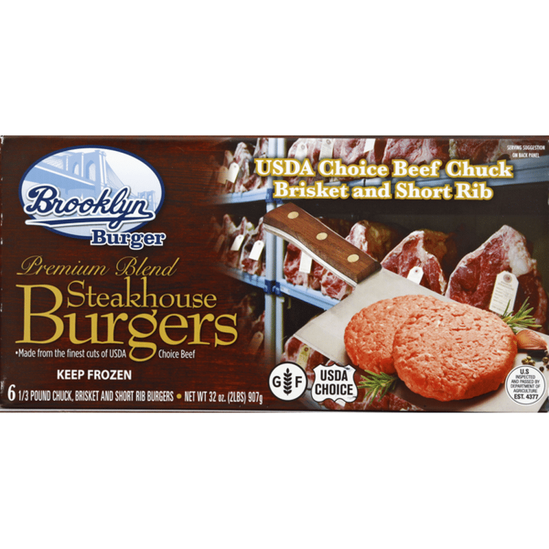 Brooklyn Burger Burgers, Steakhouse (6 each) - Instacart