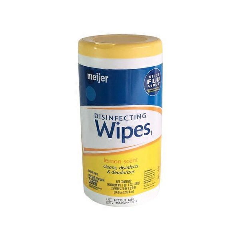 Meijer Lemon Scent Disinfecting Wipes (75 ct) - Instacart