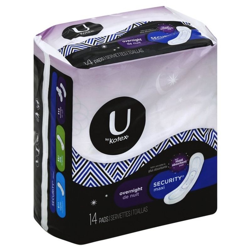 U by Kotex Pads (14 ct) - Instacart