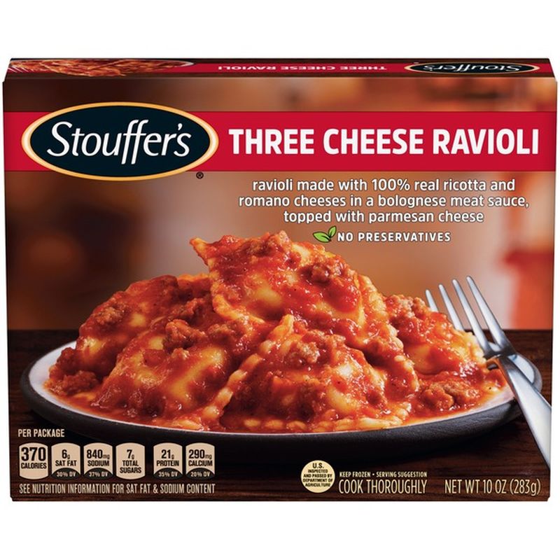 Stouffer's Three Cheese Ravioli Frozen Meal (10 oz) from Walmart ...