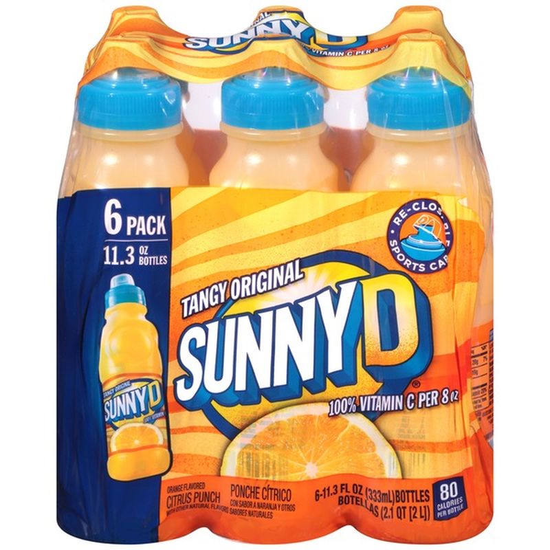 Sunny D Citrus Punch, Tangy Original, 6 Pack (11.3 fl oz) Delivery or ...