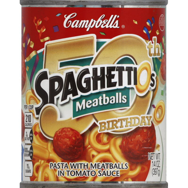 SpaghettiOs Pasta, Meatballs (14.2 oz) - Instacart