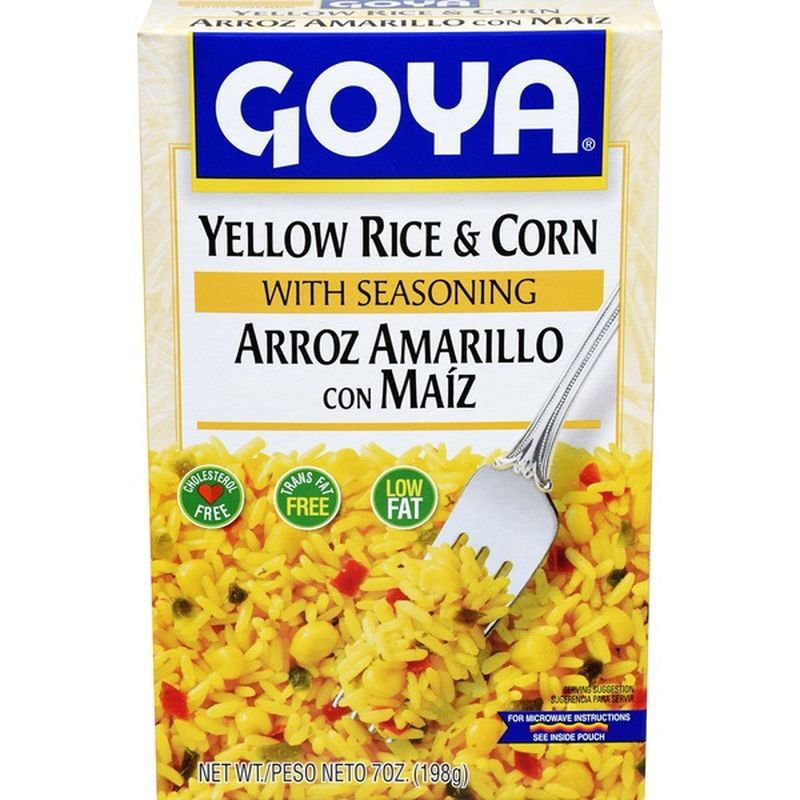 Goya Yellow Rice & Corn, Seasoned Rice Mix (7 oz) - Instacart