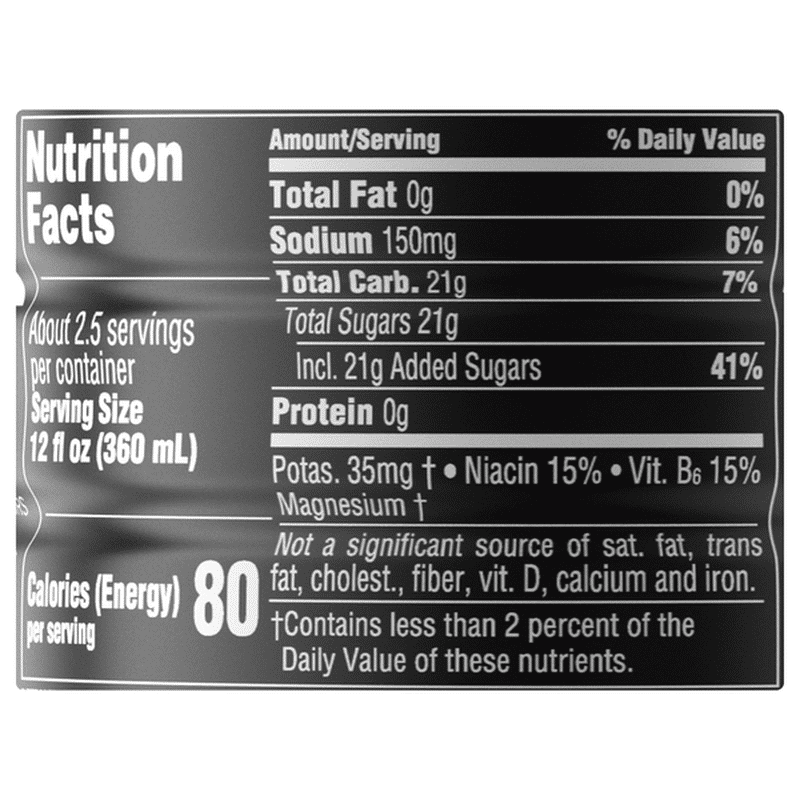 Powerade White Cherry, Ion4 Electrolyte Enhanced Fruit Flavored Sports ...