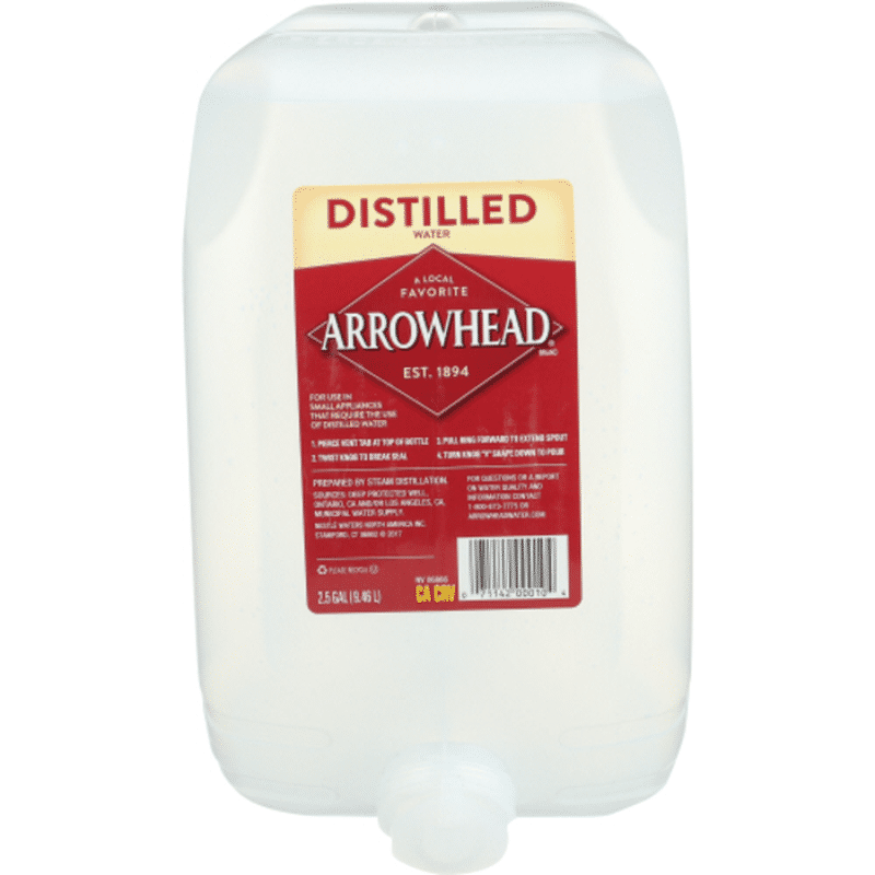 Arrowhead Water, Distilled (2.5 gal) - Instacart