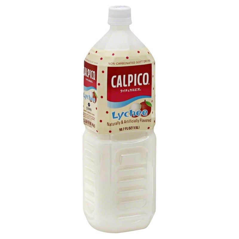 Calpico Soft Drink, Non-Carbonated, Lychee (50.7 oz) - Instacart