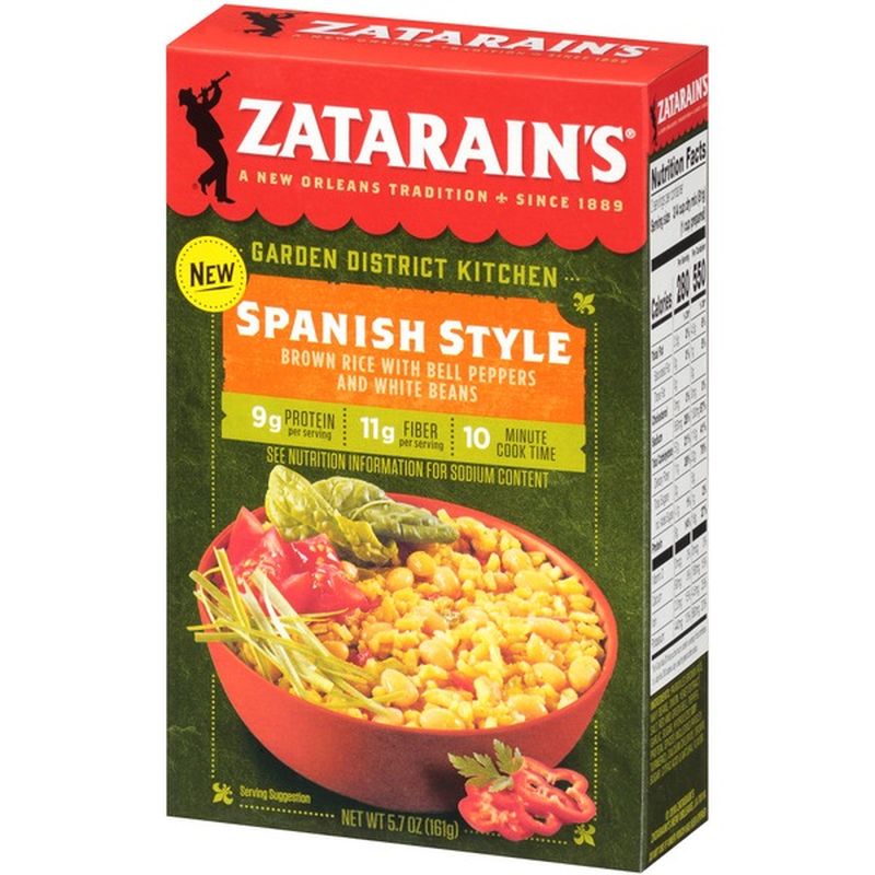 Zatarain's® Garden District Kitchen Spanish Style Brown Rice With Bell ...